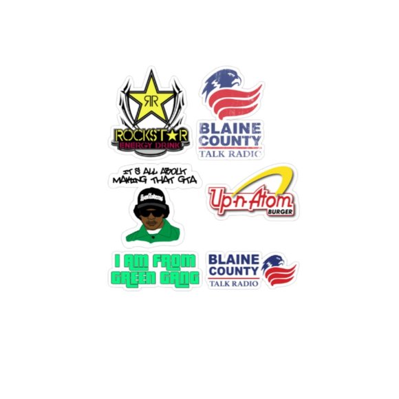 Design | Grand Theft Auto Laminated Vinyl Stickers 145 | Poshmark